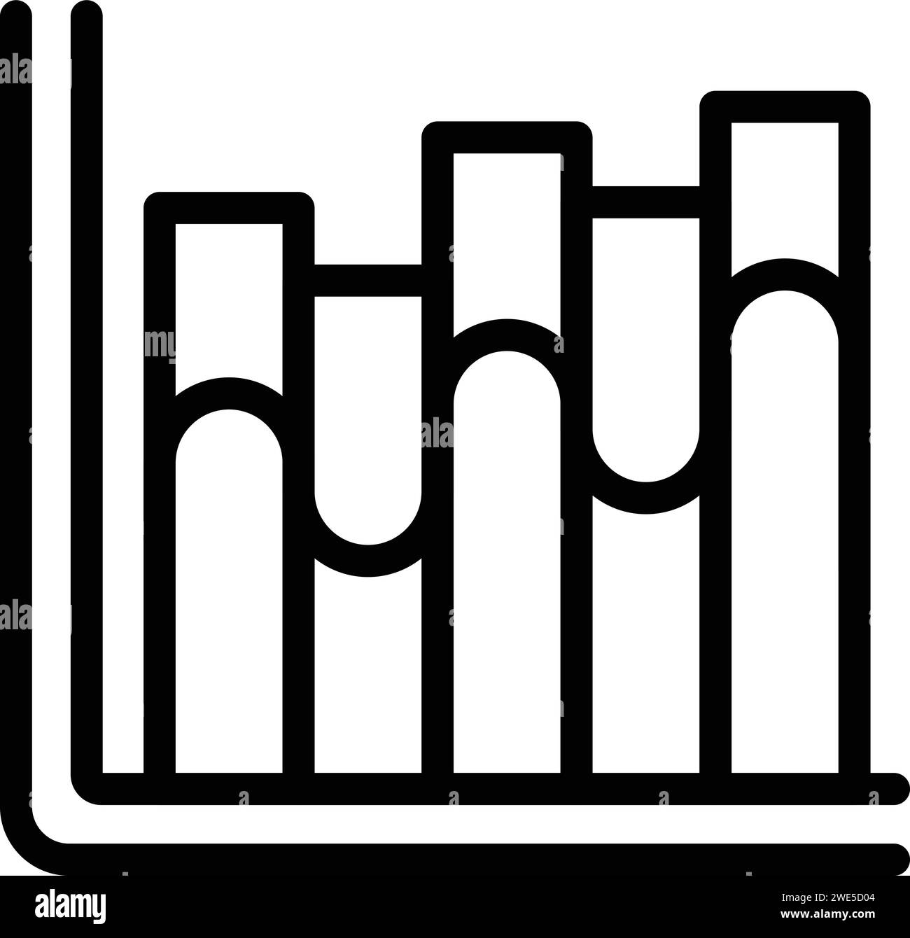 Data graph icon outline vector. Career training. Academy bank Stock ...