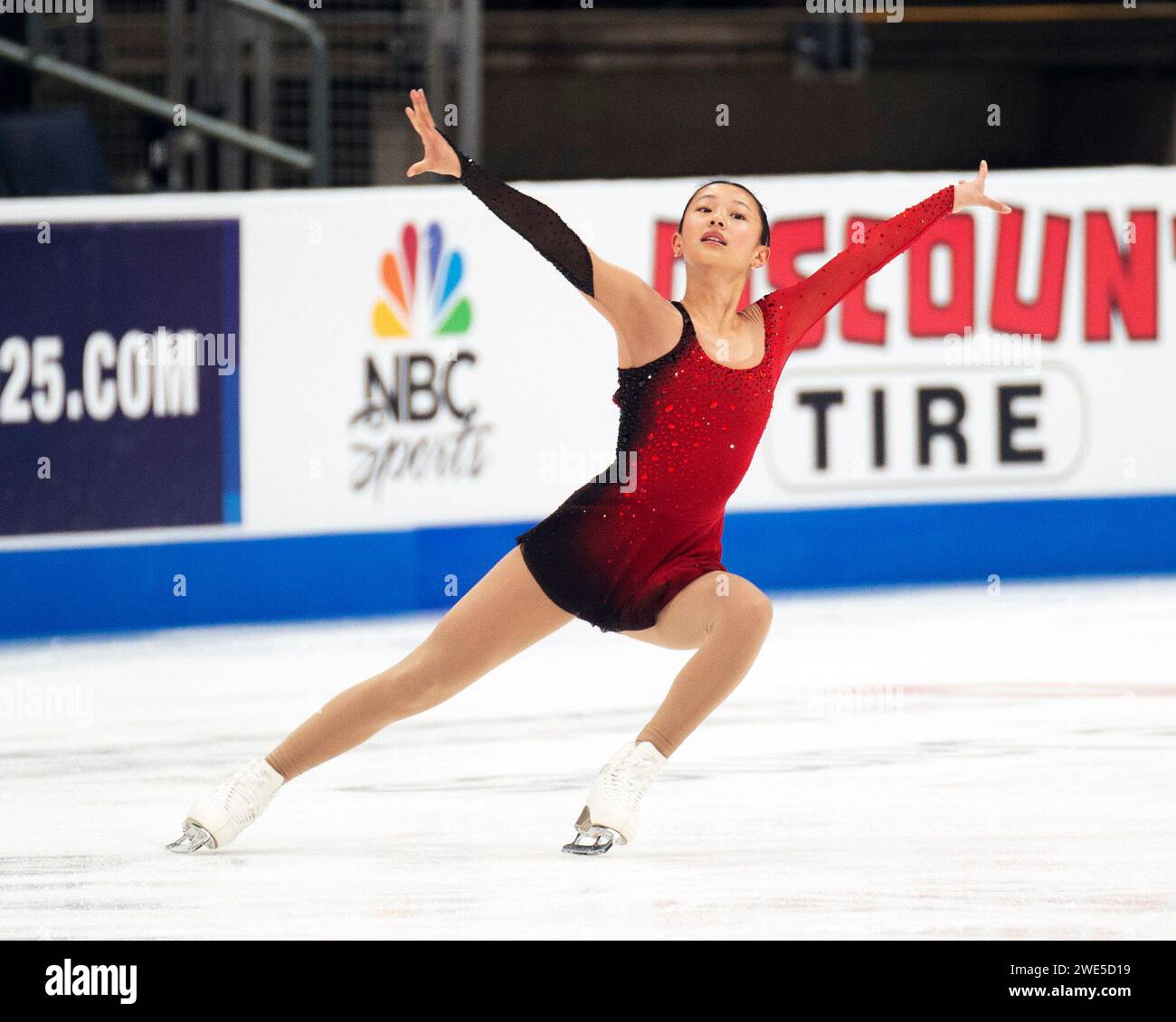 Columbus, Ohio, United States. 23rd January, 2024. Ela Cui rehearses ...