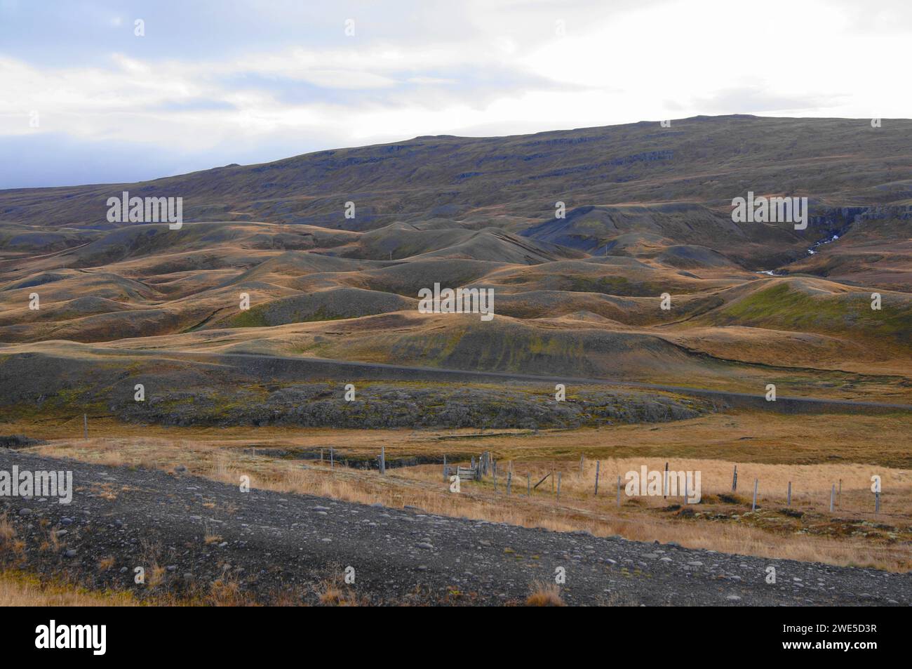 Ring Road 1 near Studlagil Canyon, Jokuldalur, East Iceland Stock Photo ...
