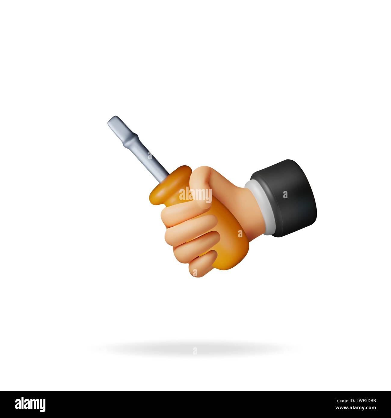 Screwdriver icon in cartoon hi-res stock photography and images - Alamy