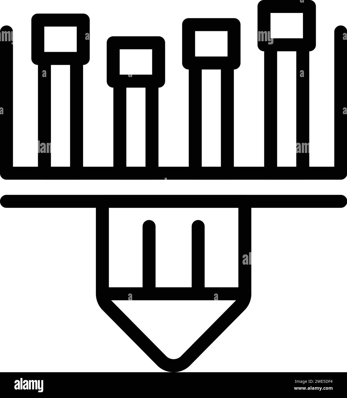 Financial trade icon outline vector. Monetary graph. Currency narrow ...