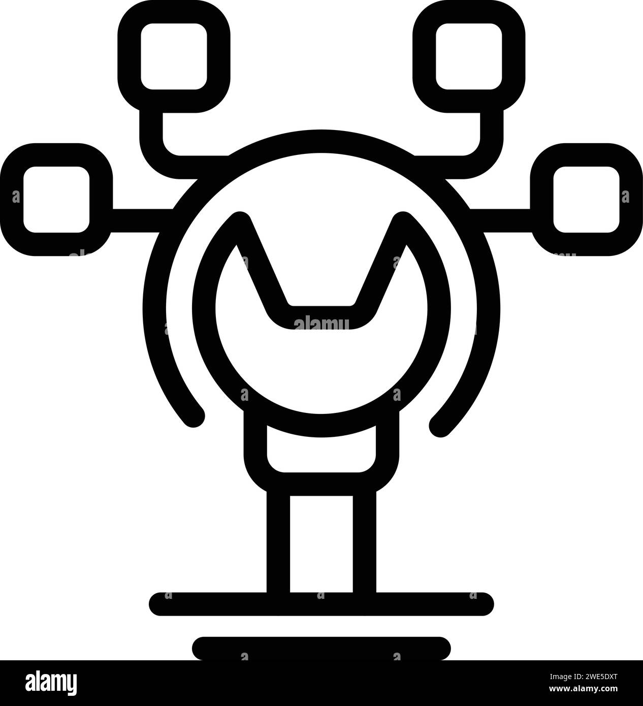 Digital data key icon outline vector. Information accident. Business ...