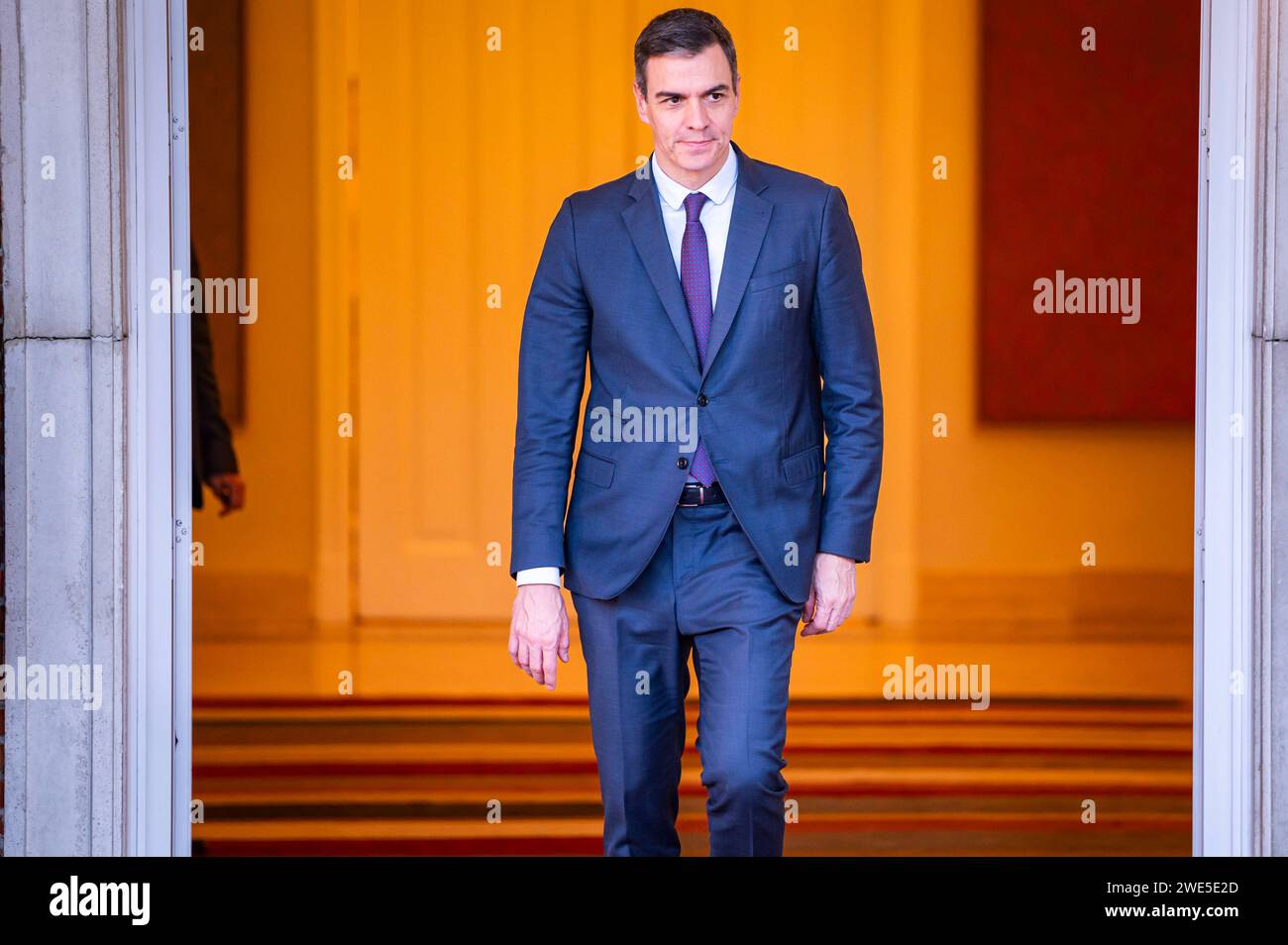 Spanish Politics 2024: Pedro Sanchez meet Edi Rama at Palacio de la ...