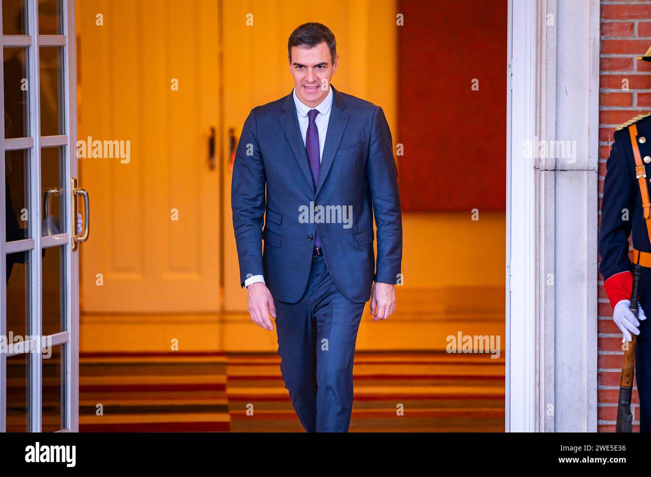 Spanish Politics 2024: Pedro Sanchez meet Edi Rama at Palacio de la ...