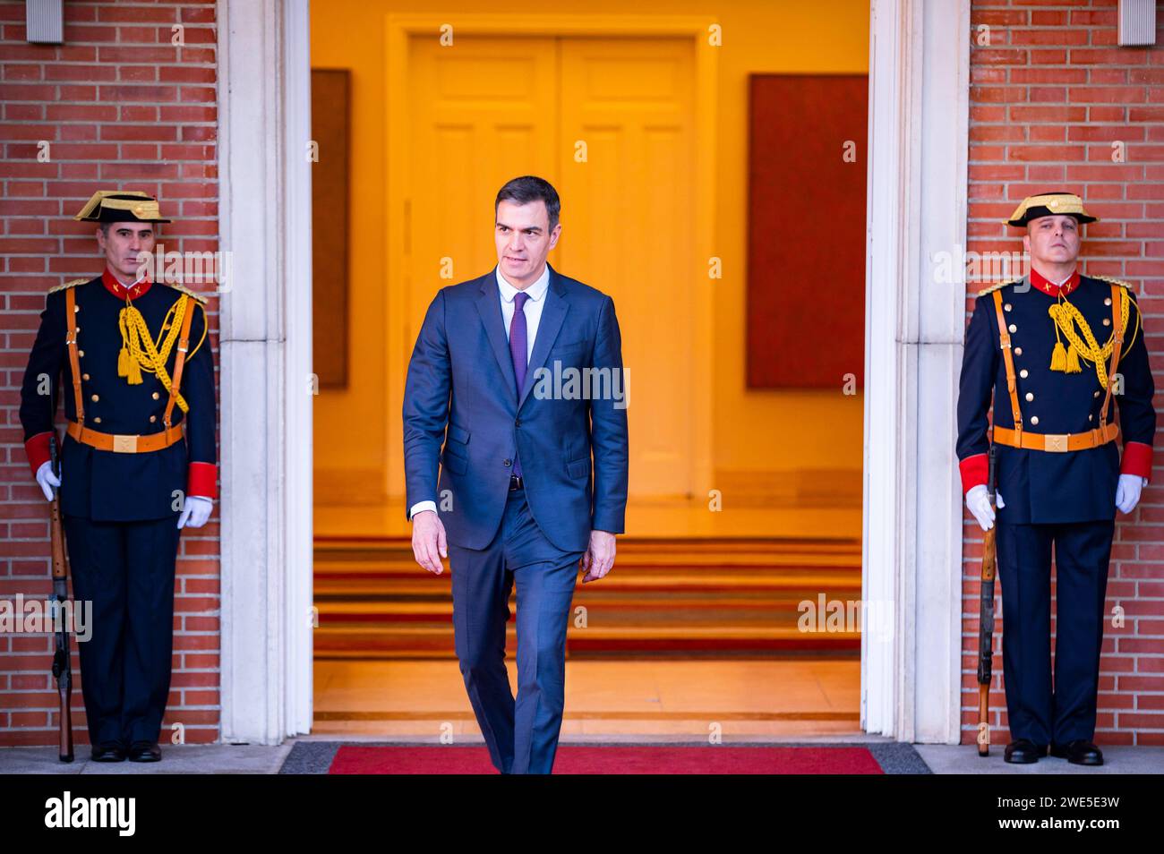 Spanish Politics 2024: Pedro Sanchez meet Edi Rama at Palacio de la ...