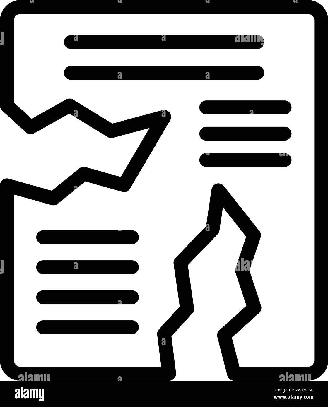 Entry document pass icon outline vector. Access key. Attack computer ...