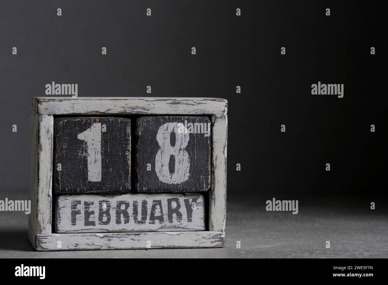 Calendar day on february 18 hi-res stock photography and images - Alamy