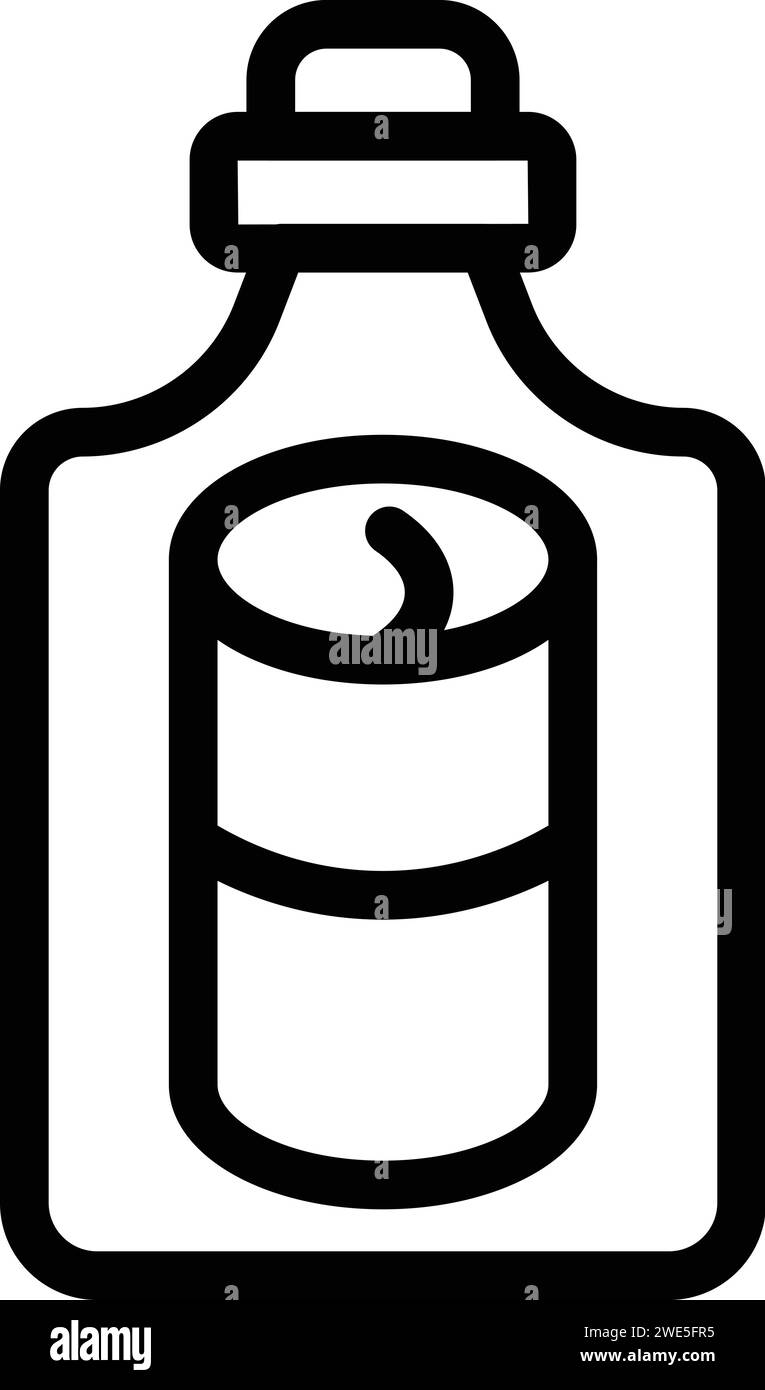 Hope mail icon outline vector. Post floating. Vacant hope sea Stock ...