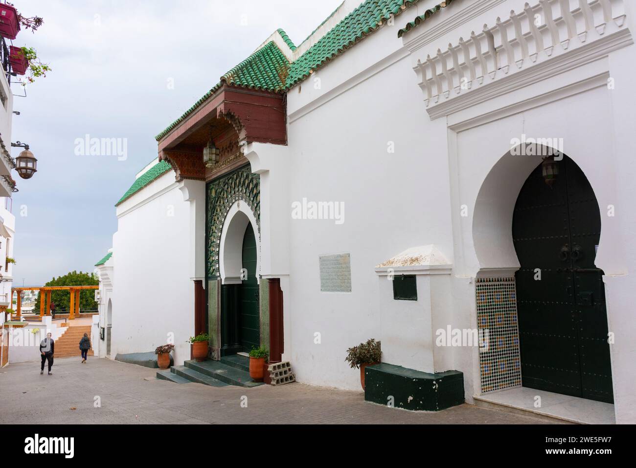 Tangier, Morocco. October 15th, 2022 - Access doors to the Great Mosque ...
