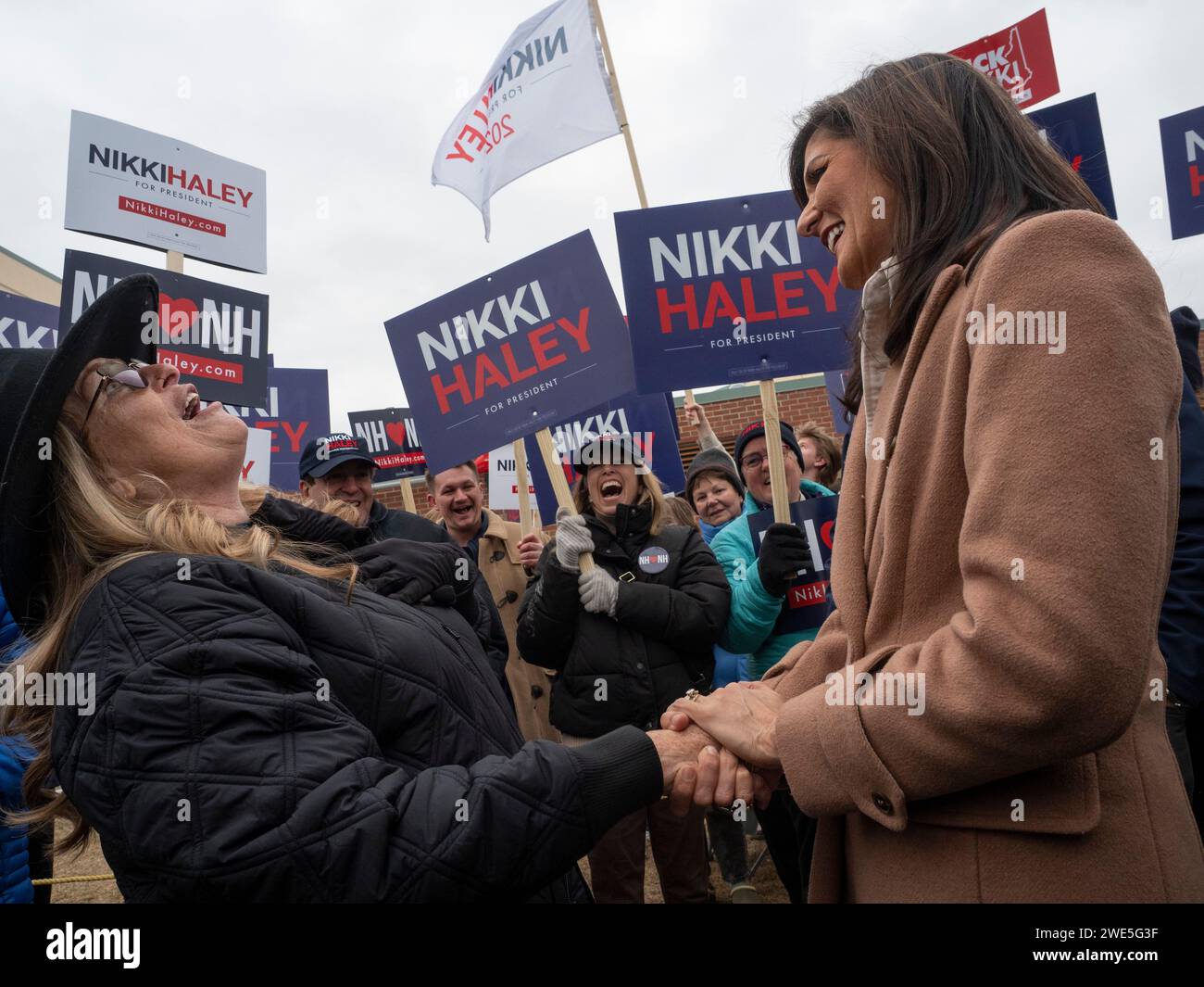 Bedford, New Hampshire, USA. 23rd Jan, 2024. Republican presidential ...