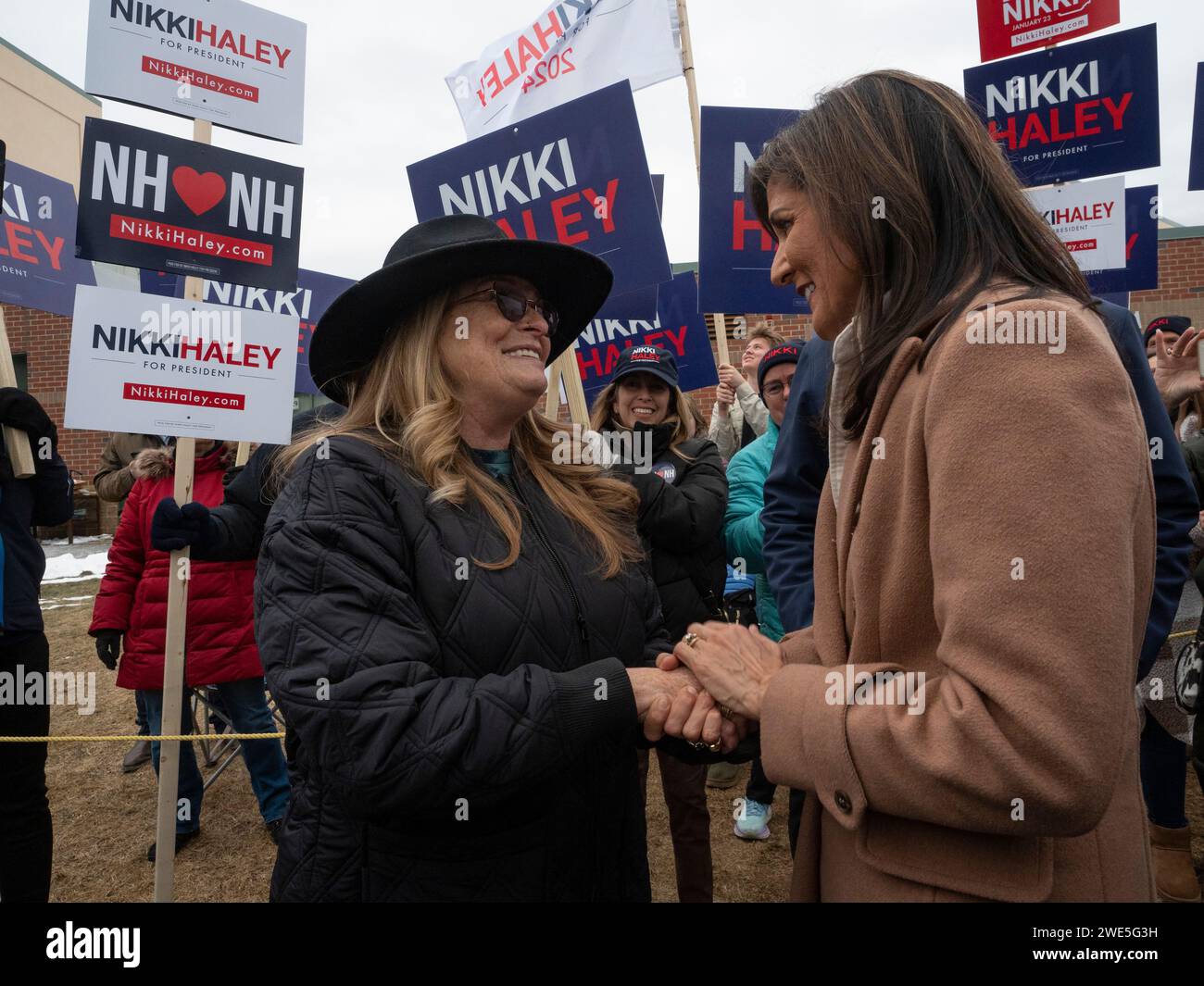 Bedford, New Hampshire, USA. 23rd Jan, 2024. Republican presidential ...