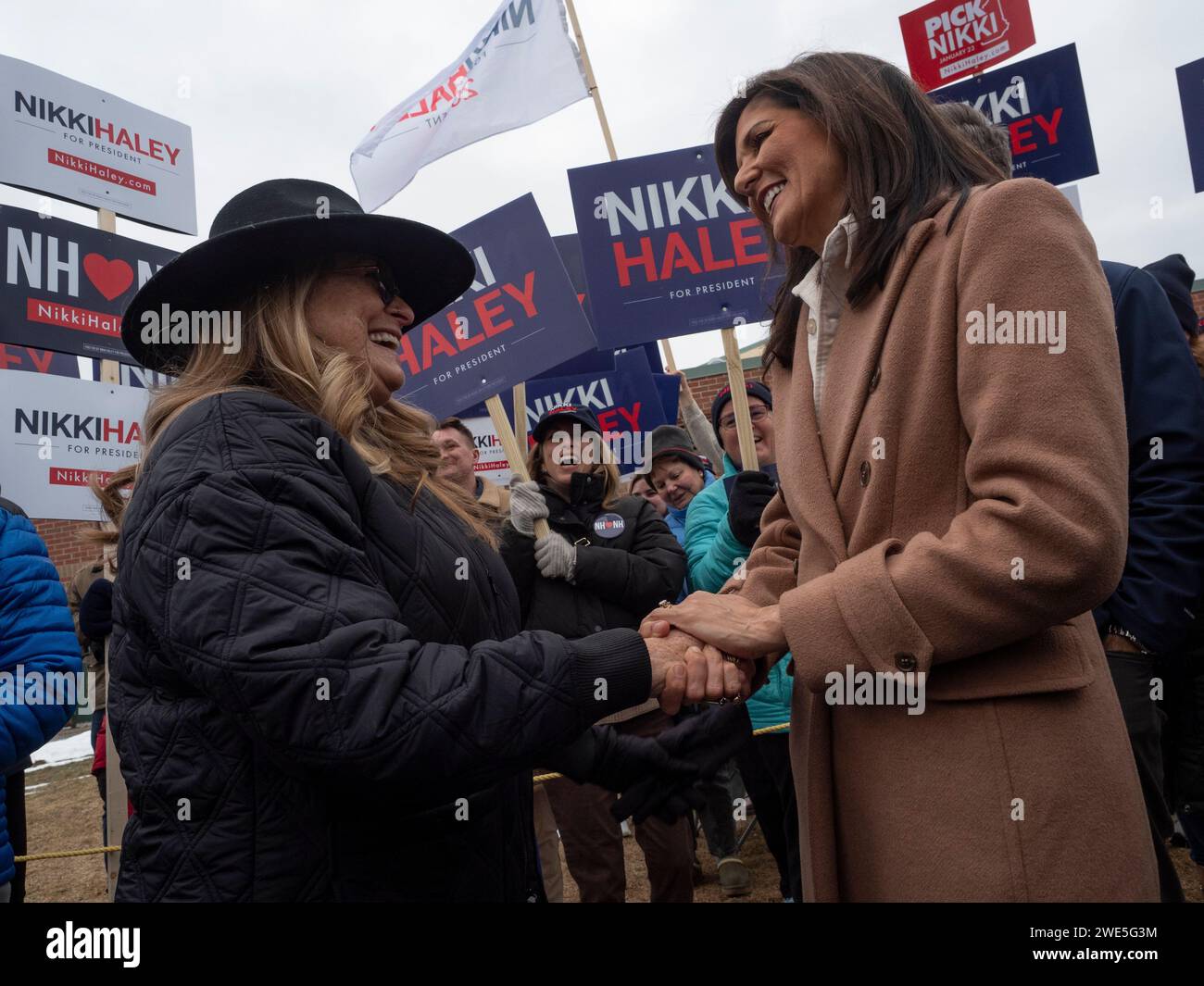 Bedford, New Hampshire, USA. 23rd Jan, 2024. Republican presidential ...