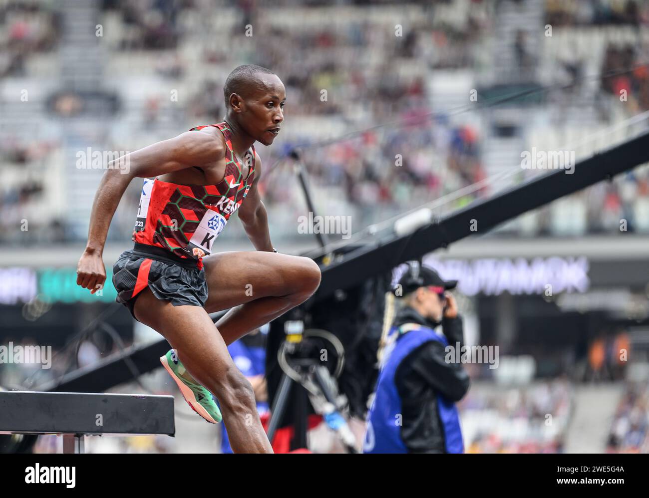 Simon Kiprop KOECH participating in the 3000 METRES STEEPLECHASE at the ...