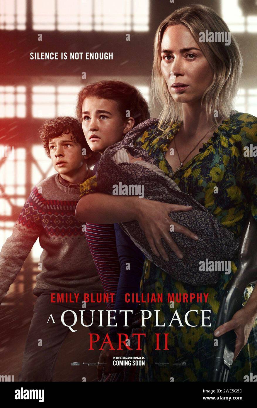 A Quiet Place Part II Emily Blunt, Millicent Simmonds & Noah Jupe Stock ...