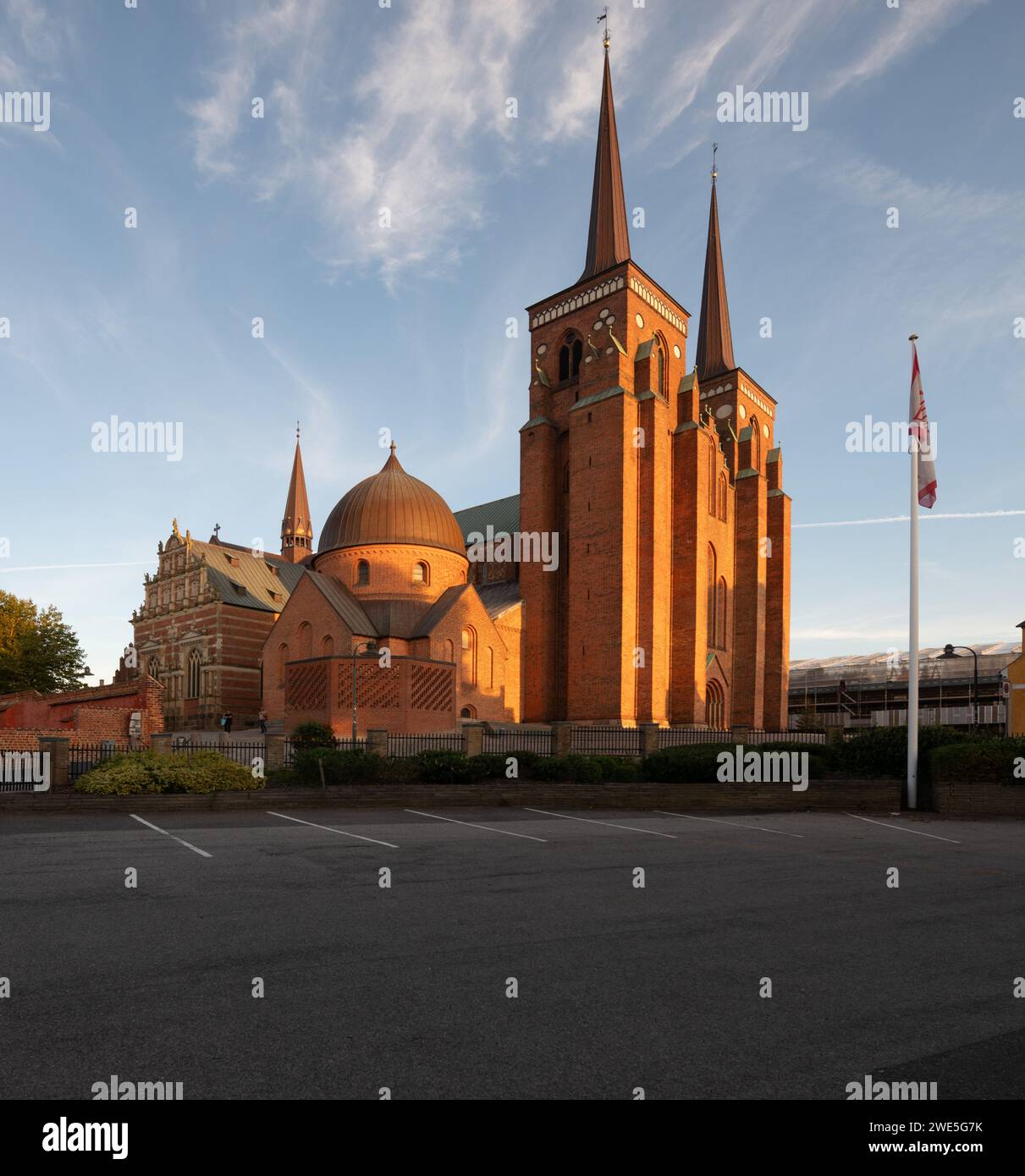 Roskilde Cathedral from the 13th century. is the most important church ...