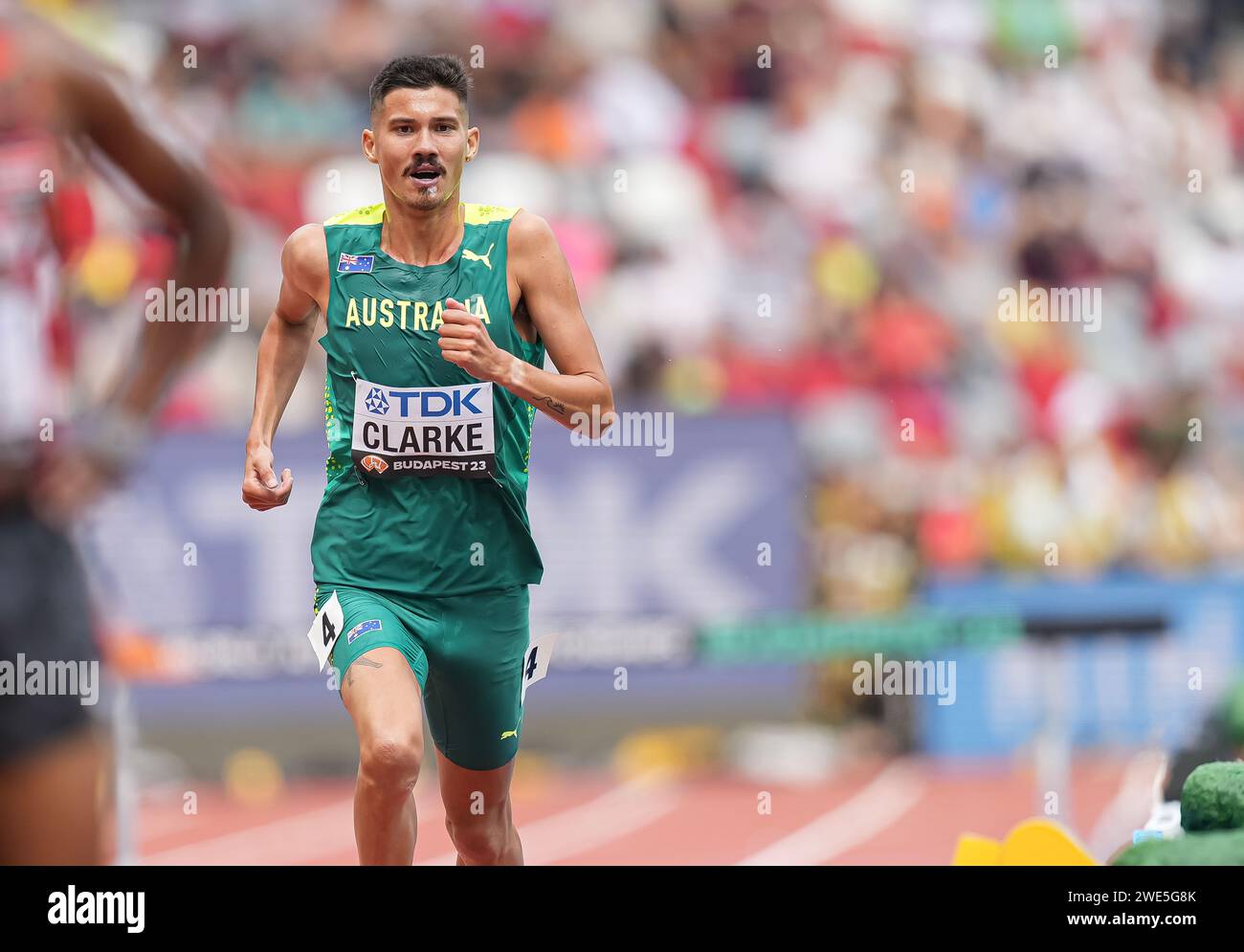 Matthew CLARKE participating in the 3000 METRES STEEPLECHASE at the ...