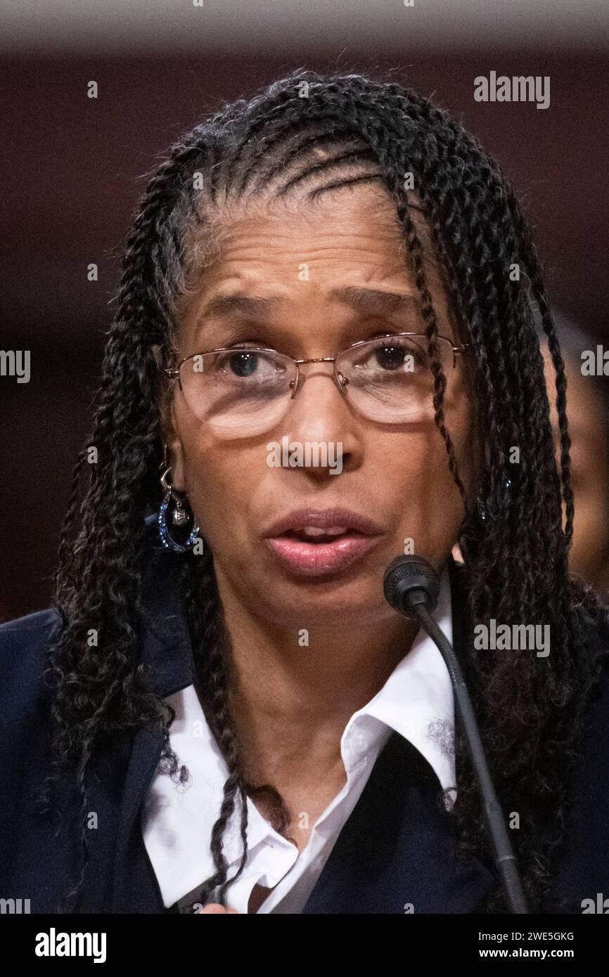 Washington, United States. 23rd Jan, 2024. Aprille Joy Ericsson appears ...