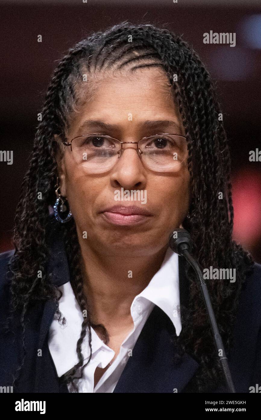 Washington, United States. 23rd Jan, 2024. Aprille Joy Ericsson appears ...