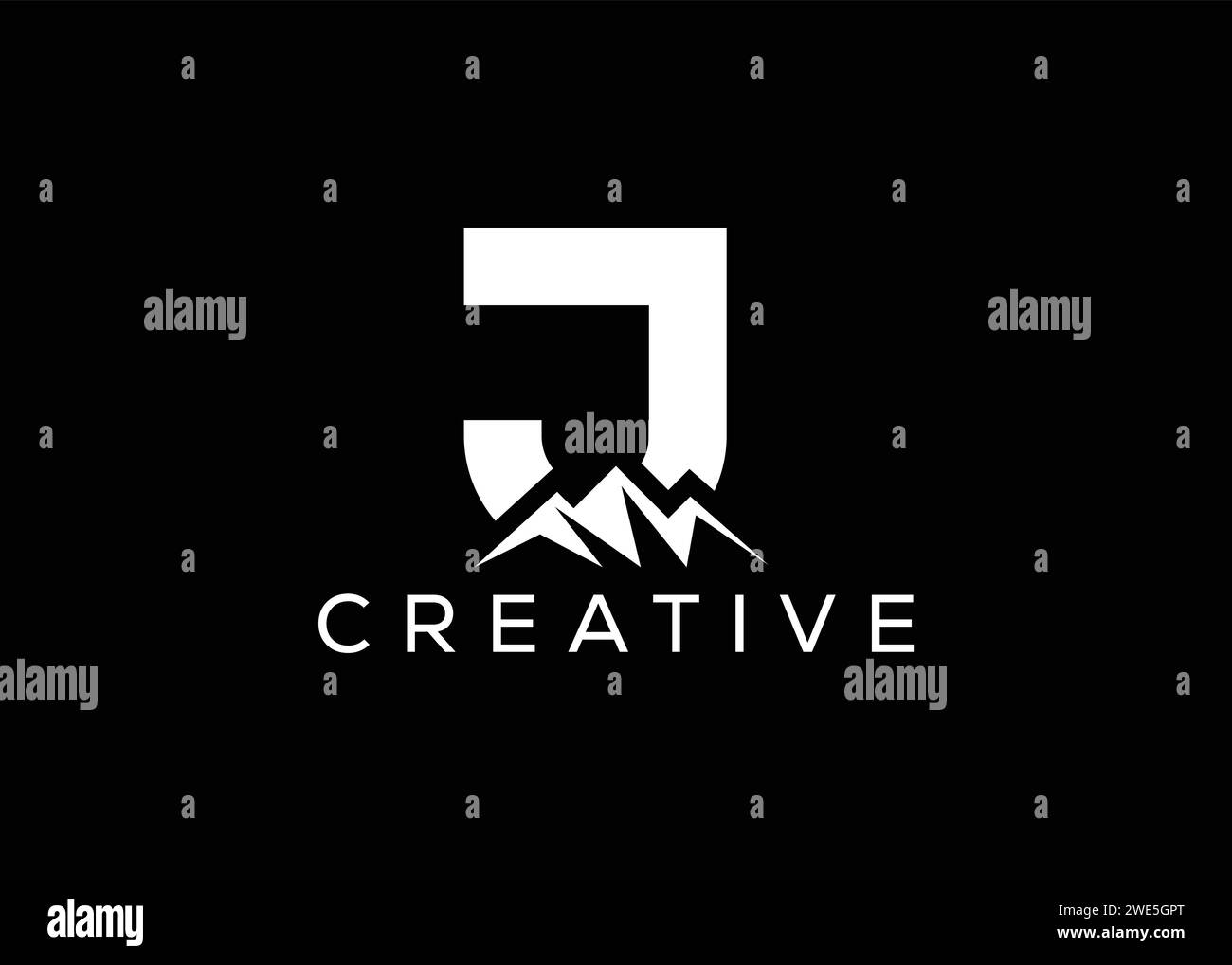 J mountain logo Stock Vector Images - Alamy