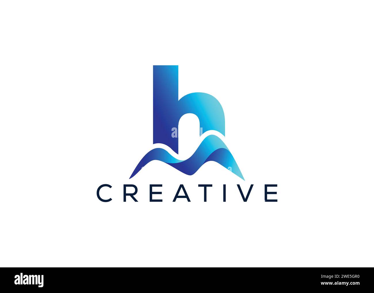 H mountain logo hi-res stock photography and images - Alamy