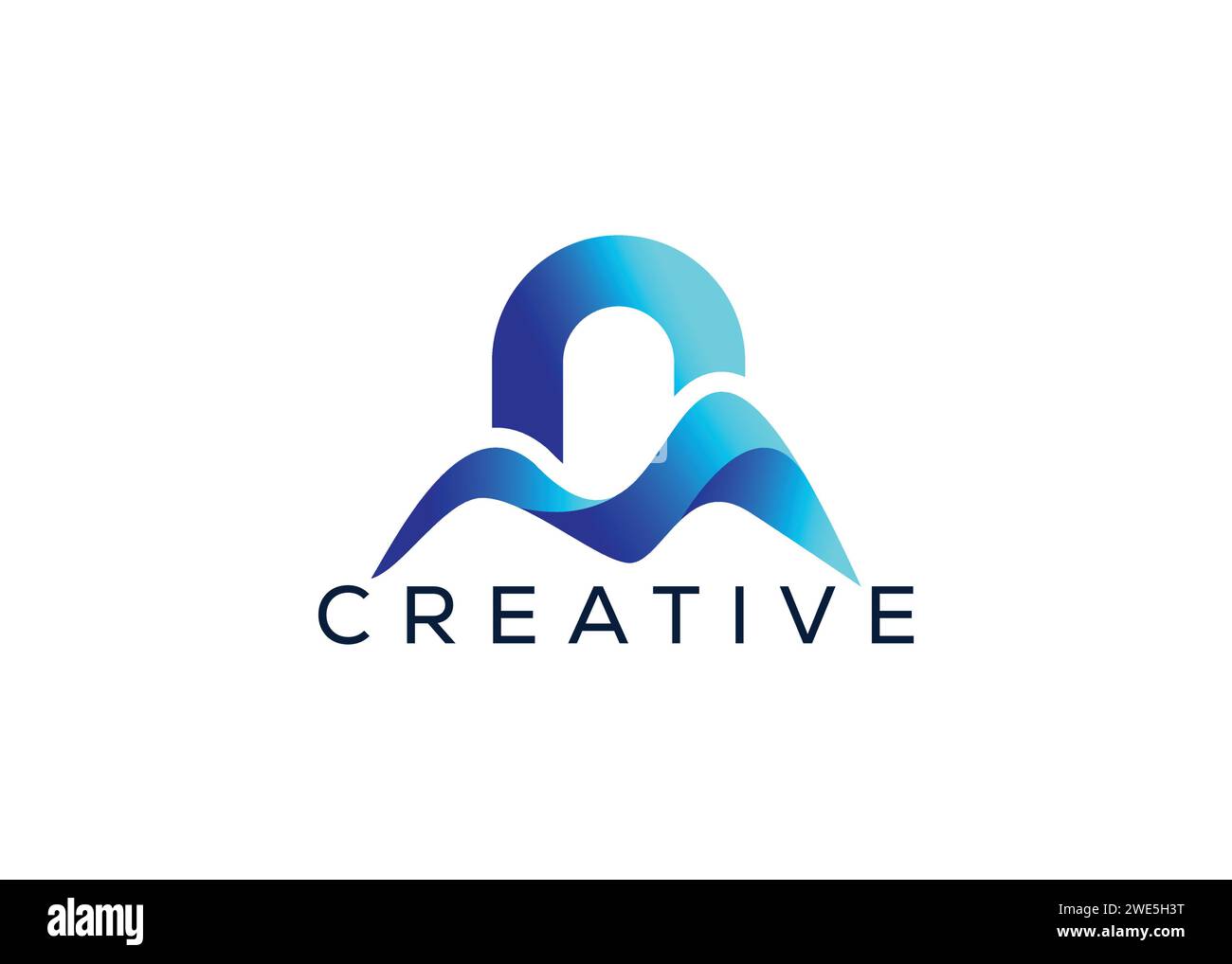 Minimal Letter N mountain logo design vector template. Initial Letter N ...