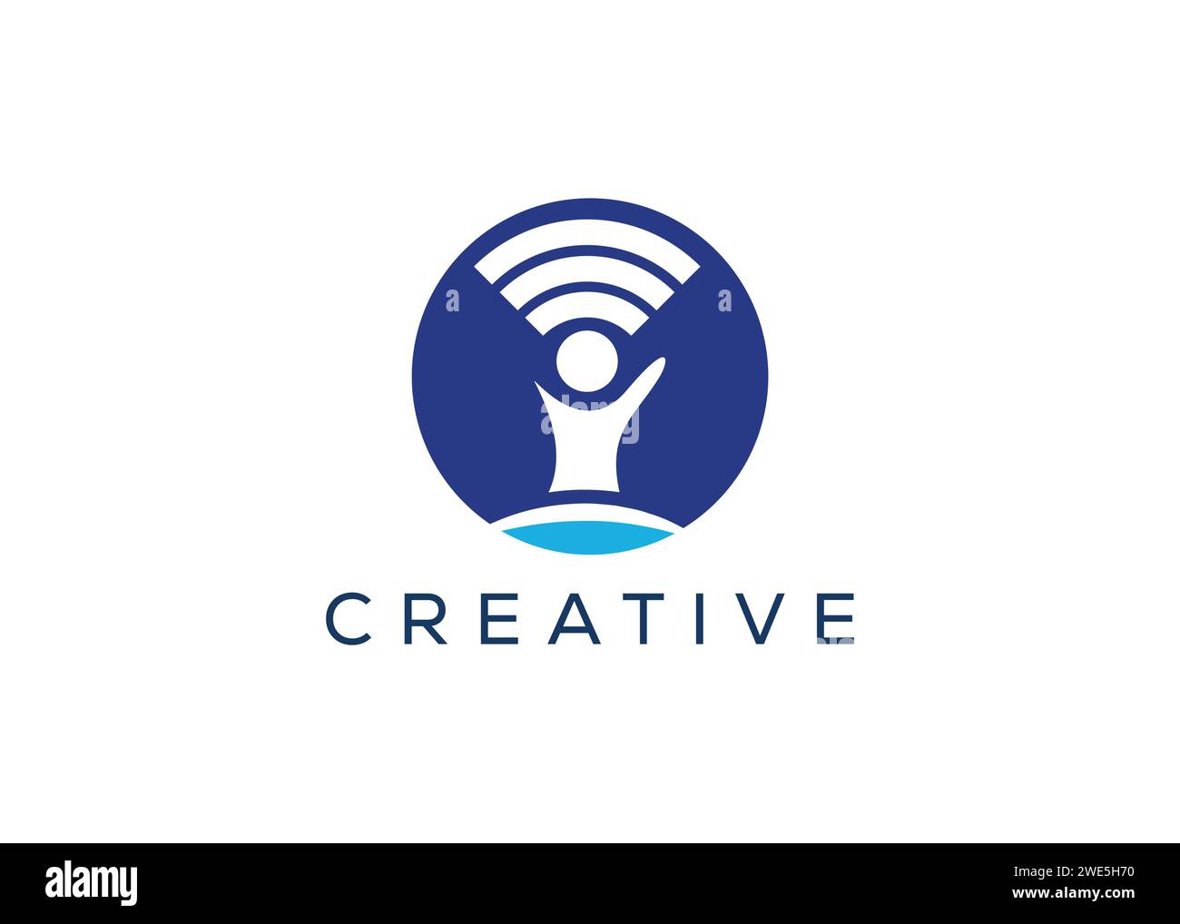 Man wifi Stock Vector Images - Alamy