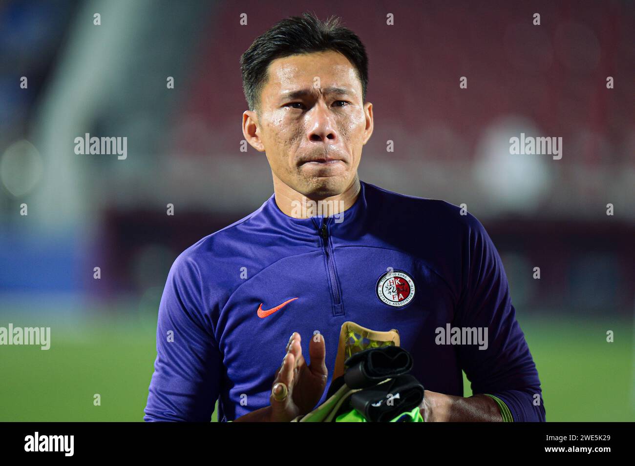 Doha, Qatar. 24 January, 2024. HONG KONG, CHINA VS PALESTINE：Group B ...