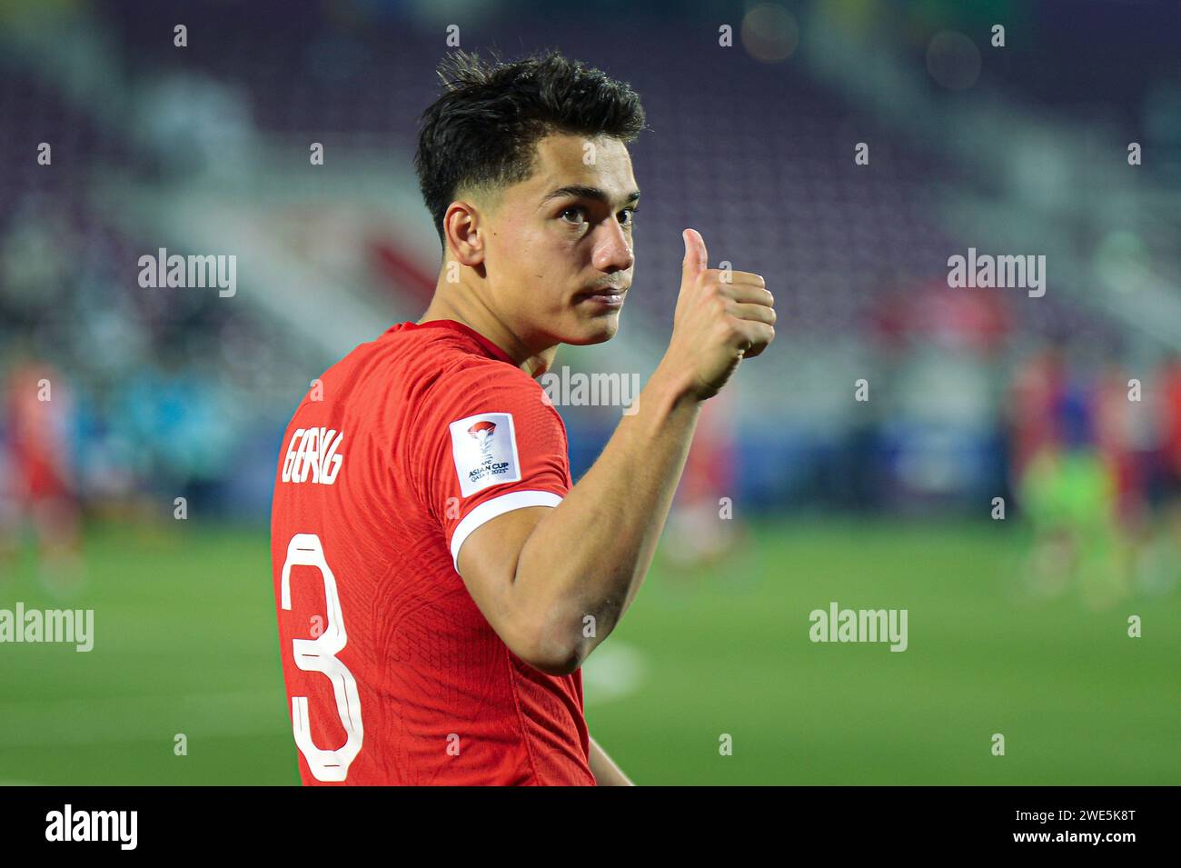 Doha, Qatar. 24 January, 2024. HONG KONG, CHINA VS PALESTINE：Group B ...