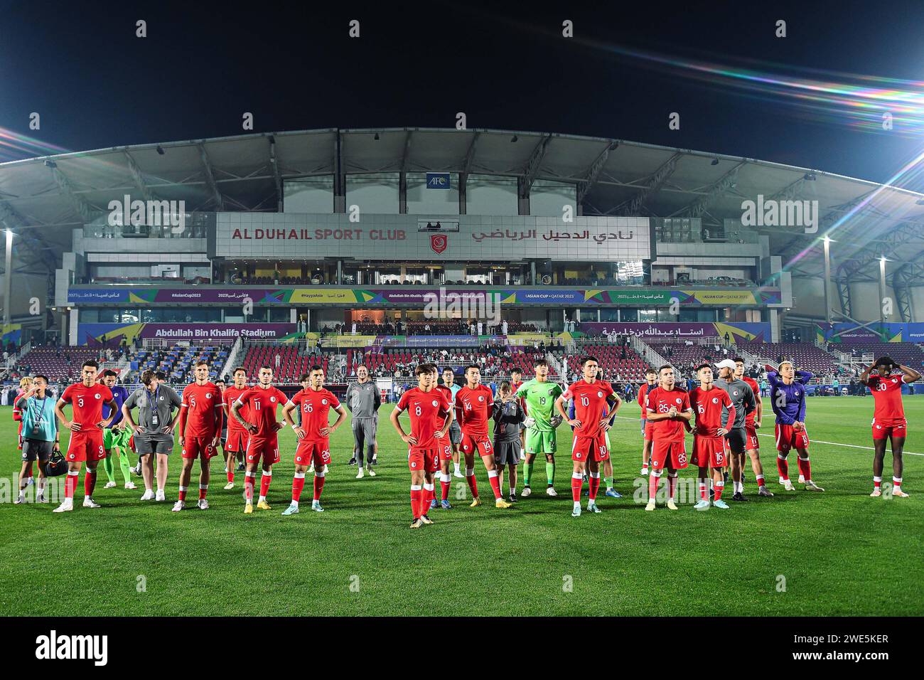 Doha, Qatar. 24 January, 2024. HONG KONG, CHINA VS PALESTINE：Group B ...