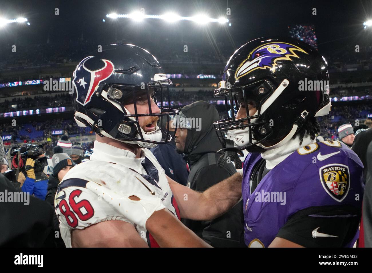 BALTIMORE, MARYLAND, JAN 20: Houston Texans tight end Dalton Schultz ...