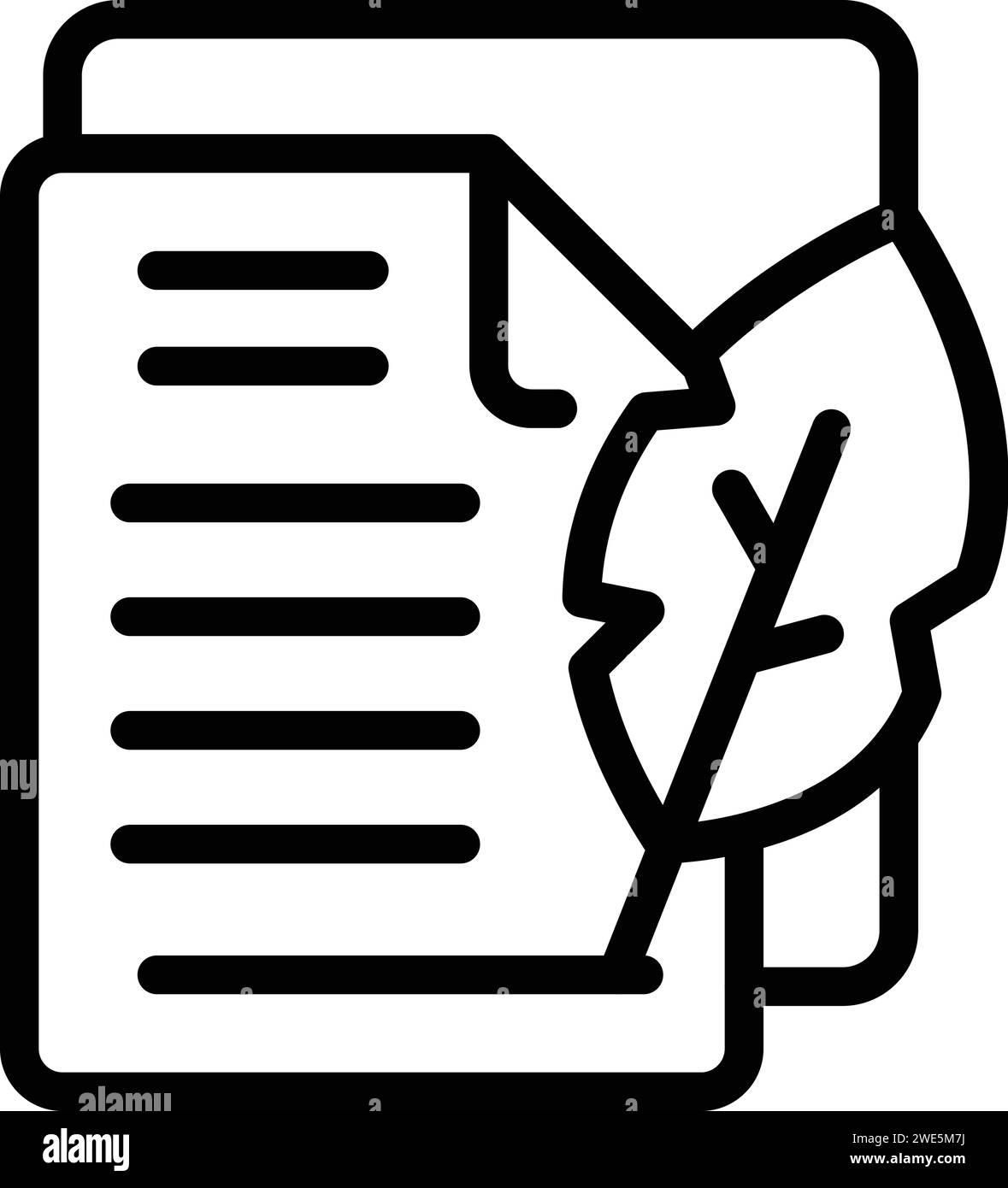 New book paper icon outline vector. Literature side view. Read cover ...