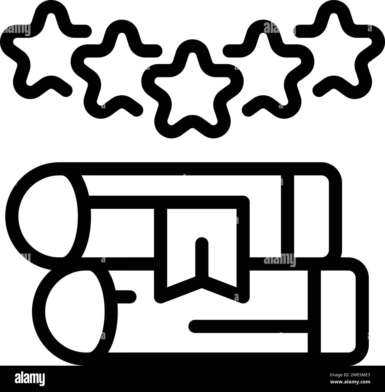 Rate new books icon outline vector. Cover story. Volume side education ...