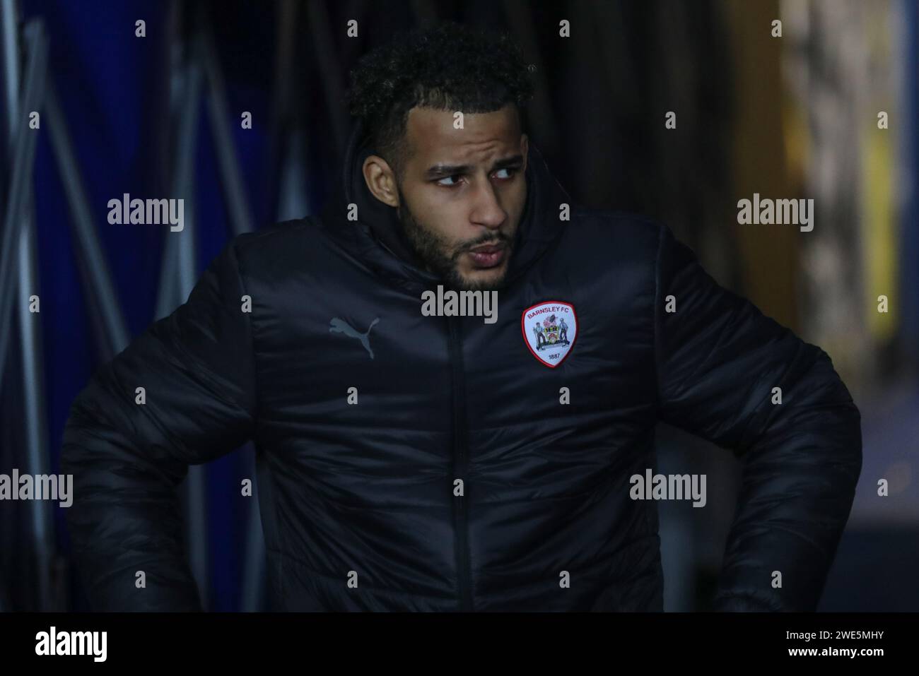 Barry Cotter of Barnsley arrives during the Sky Bet League 1 match ...