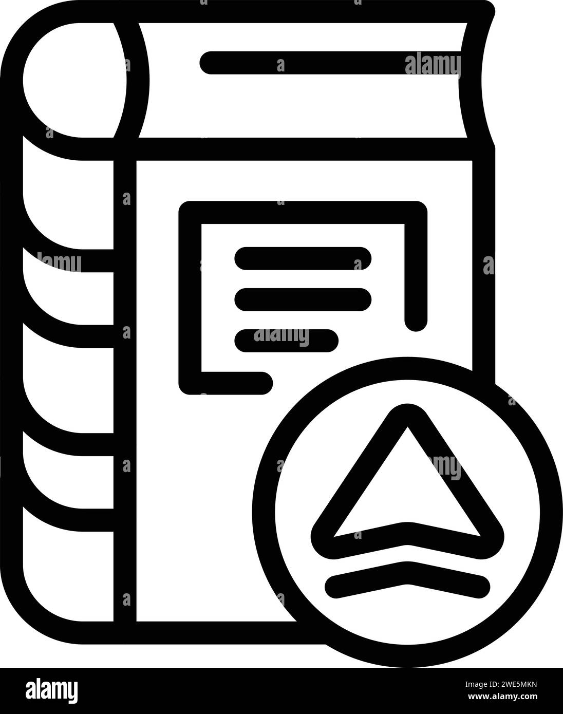 Open book outline side view Black and White Stock Photos & Images - Alamy