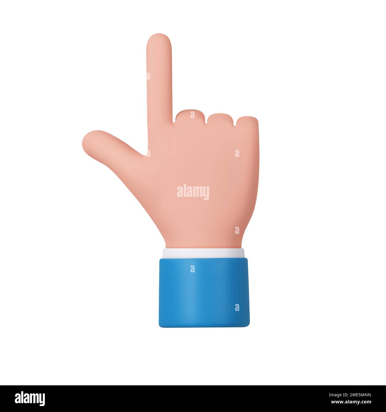 3d character hand pointing at something Stock Vector Image & Art - Alamy