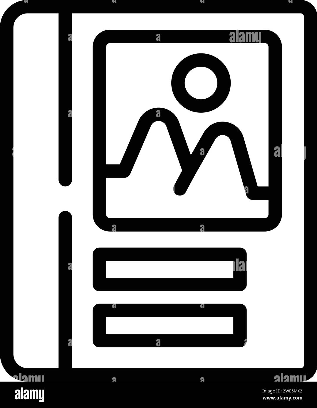 Open book outline side view Black and White Stock Photos & Images - Alamy