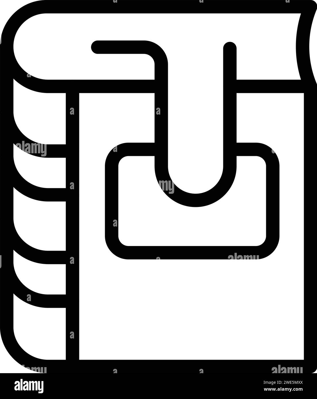 Open book outline side view Black and White Stock Photos & Images - Alamy