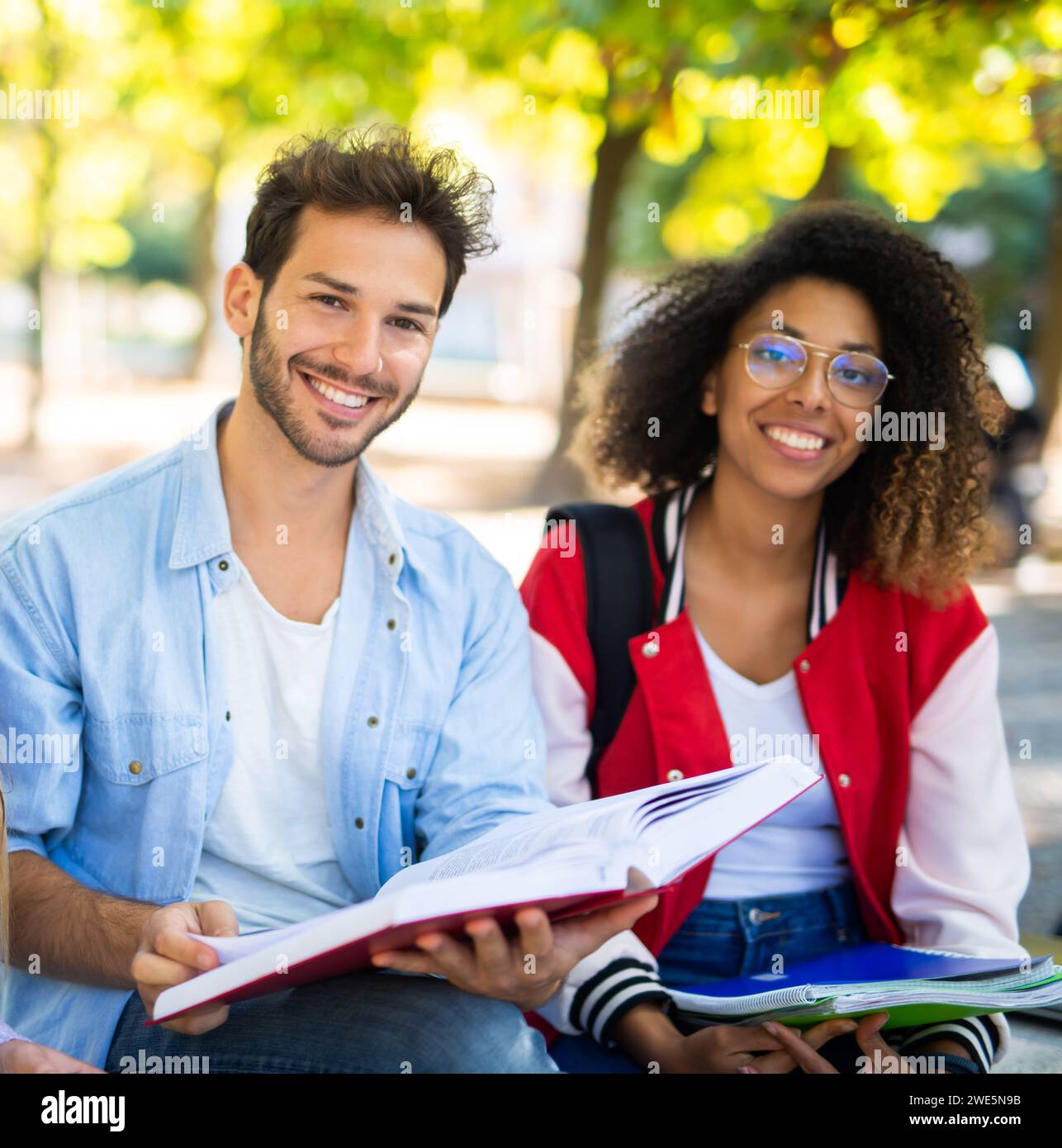 College students studying together hi-res stock photography and images ...