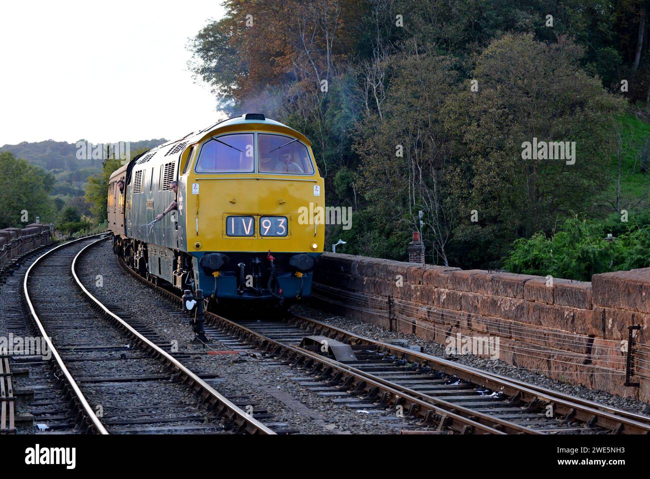 British Rail Western Class 52 heritage diesel loco at Bewdley with ...
