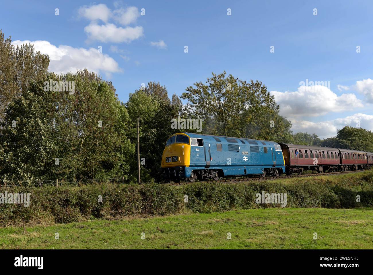 British Railways Warship Class 42 heritage diesel loco climbs ...