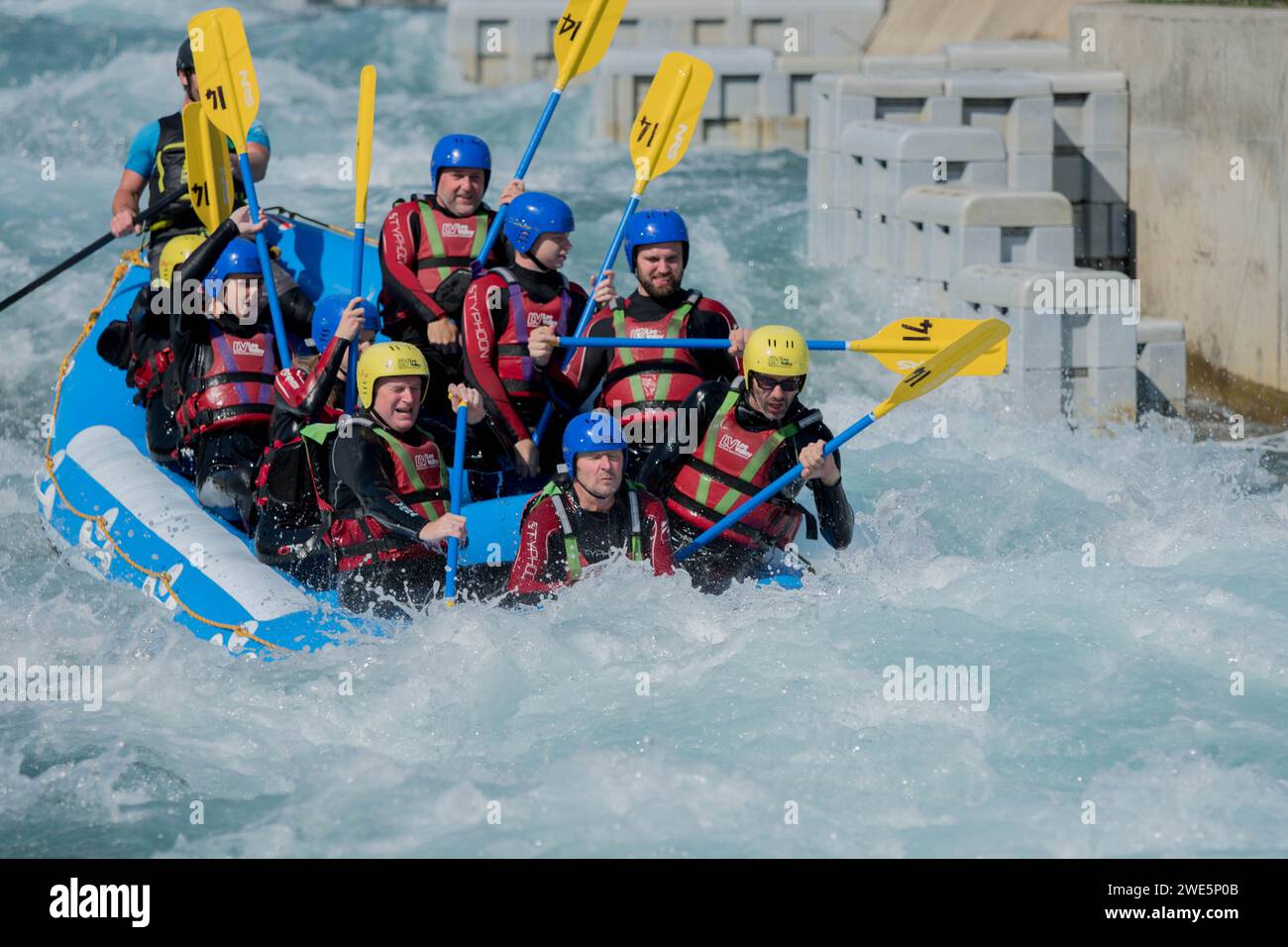 Lee Valley Park. Raft adventures and good team work is the best to ...