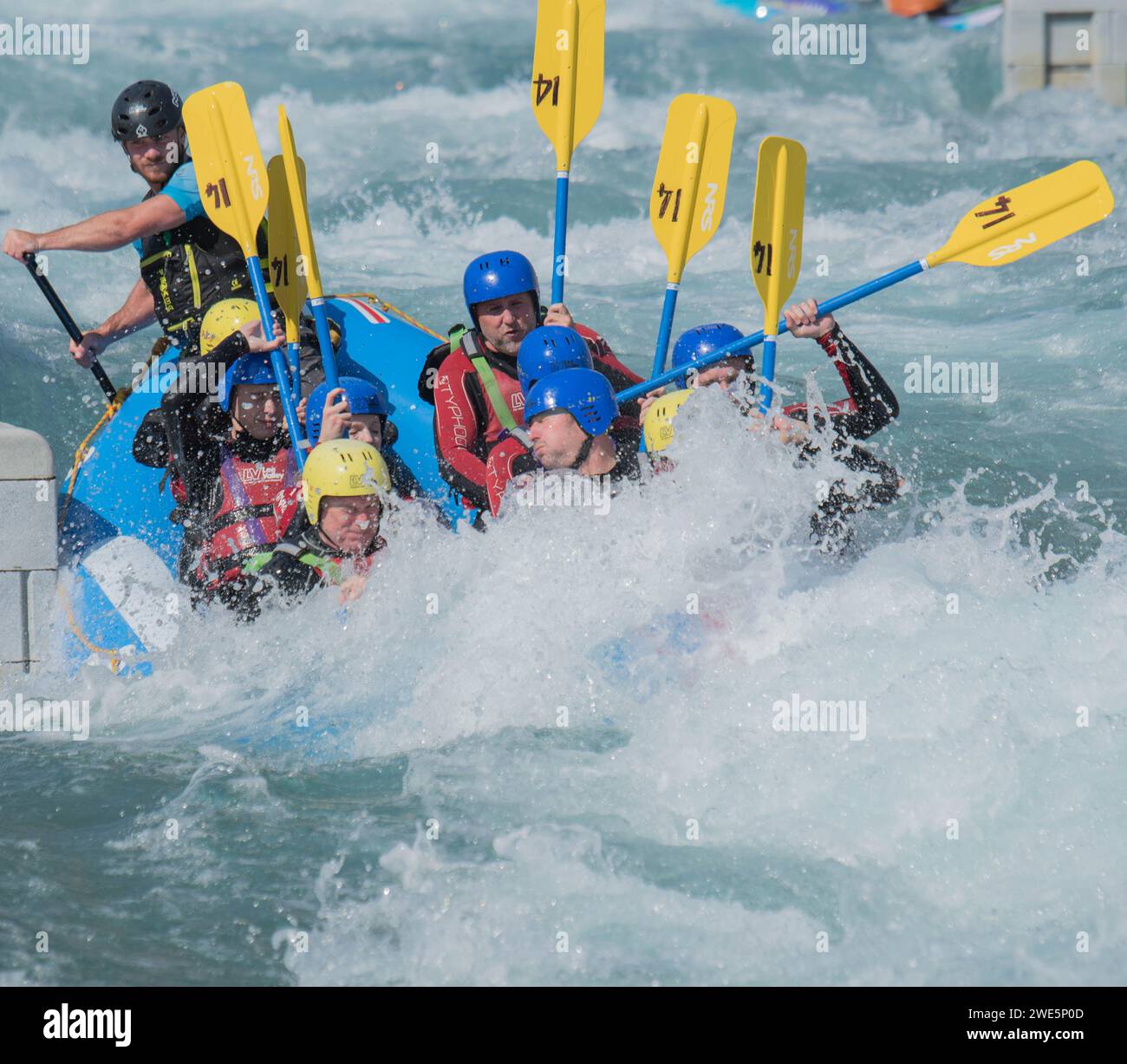 Lee Valley Park. Raft adventures and good team work is the best to ...