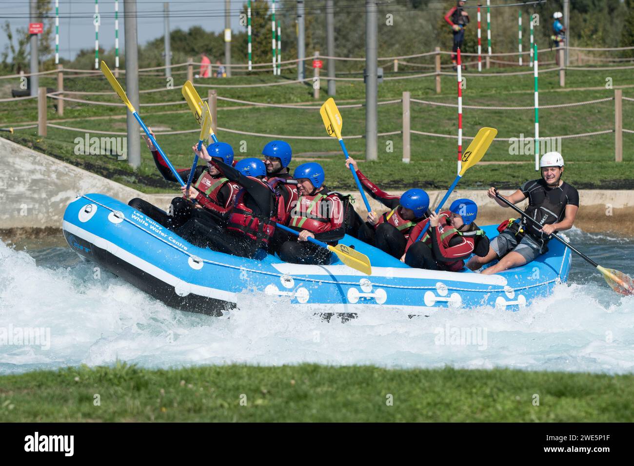 Lee Valley Park. Raft adventures and good team work is the best to ...