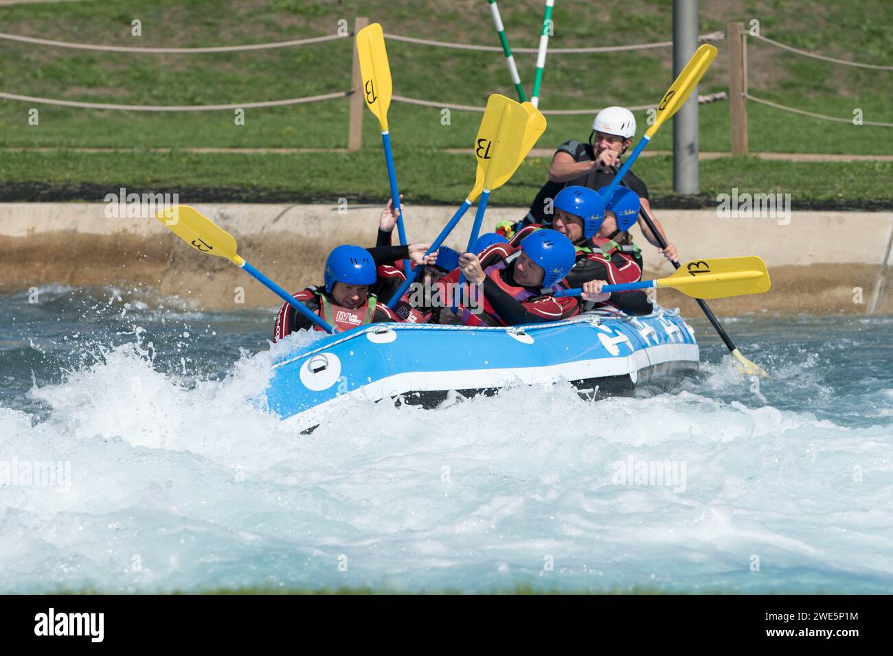 Lee Valley Park. Raft adventures and good team work is the best to ...