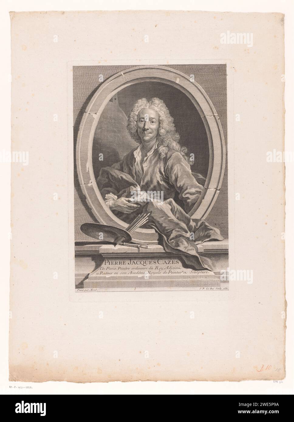 Portret van Pierre-Jacques Cazes, Jacques-Philippe le Bas, After ...