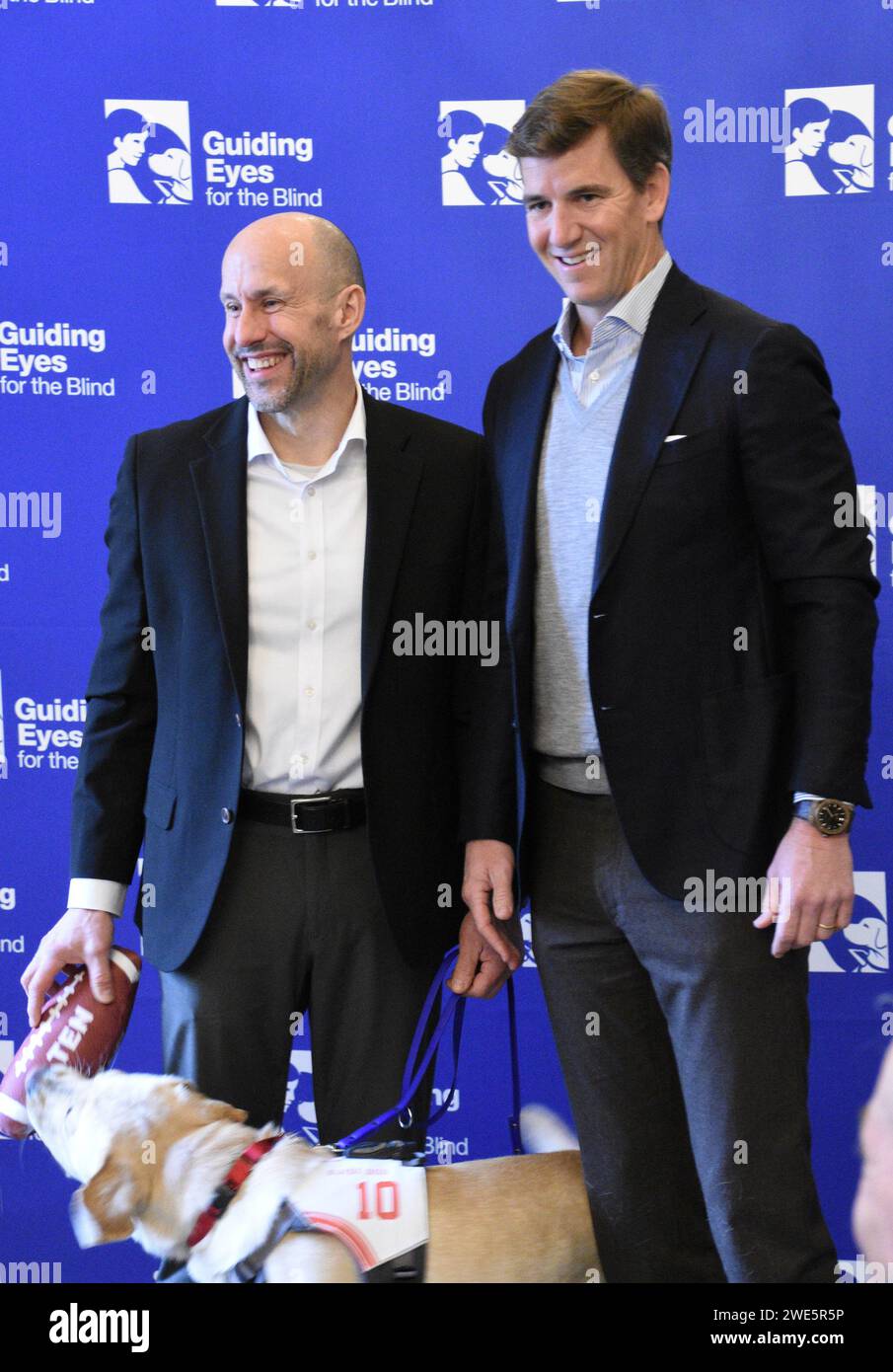 New York, NY, USA. 23rd Jan, 2024. Eli Manning and Guiding Eyes for the ...
