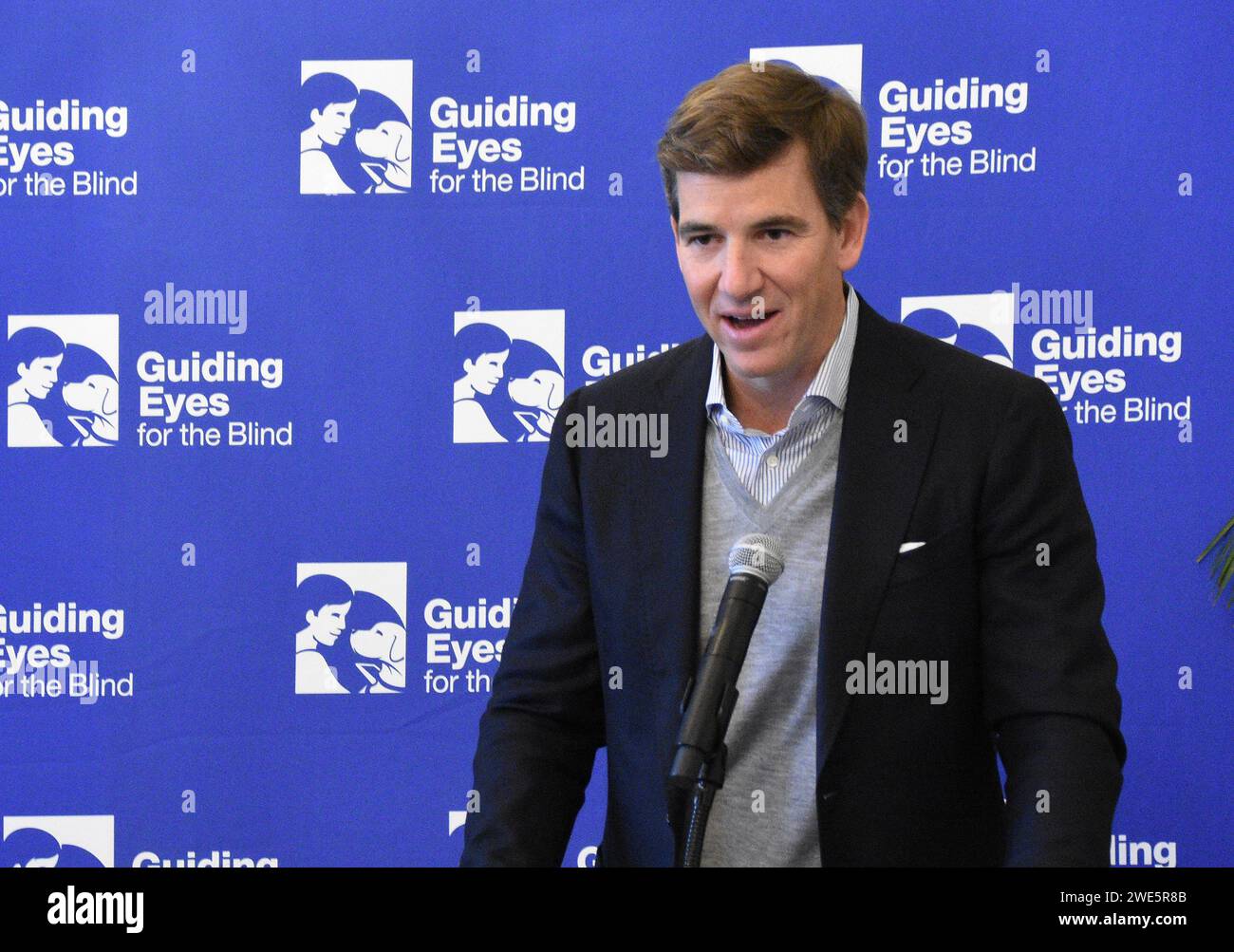 New York, NY, USA. 23rd Jan, 2024. Eli Manning and Guiding Eyes for the ...