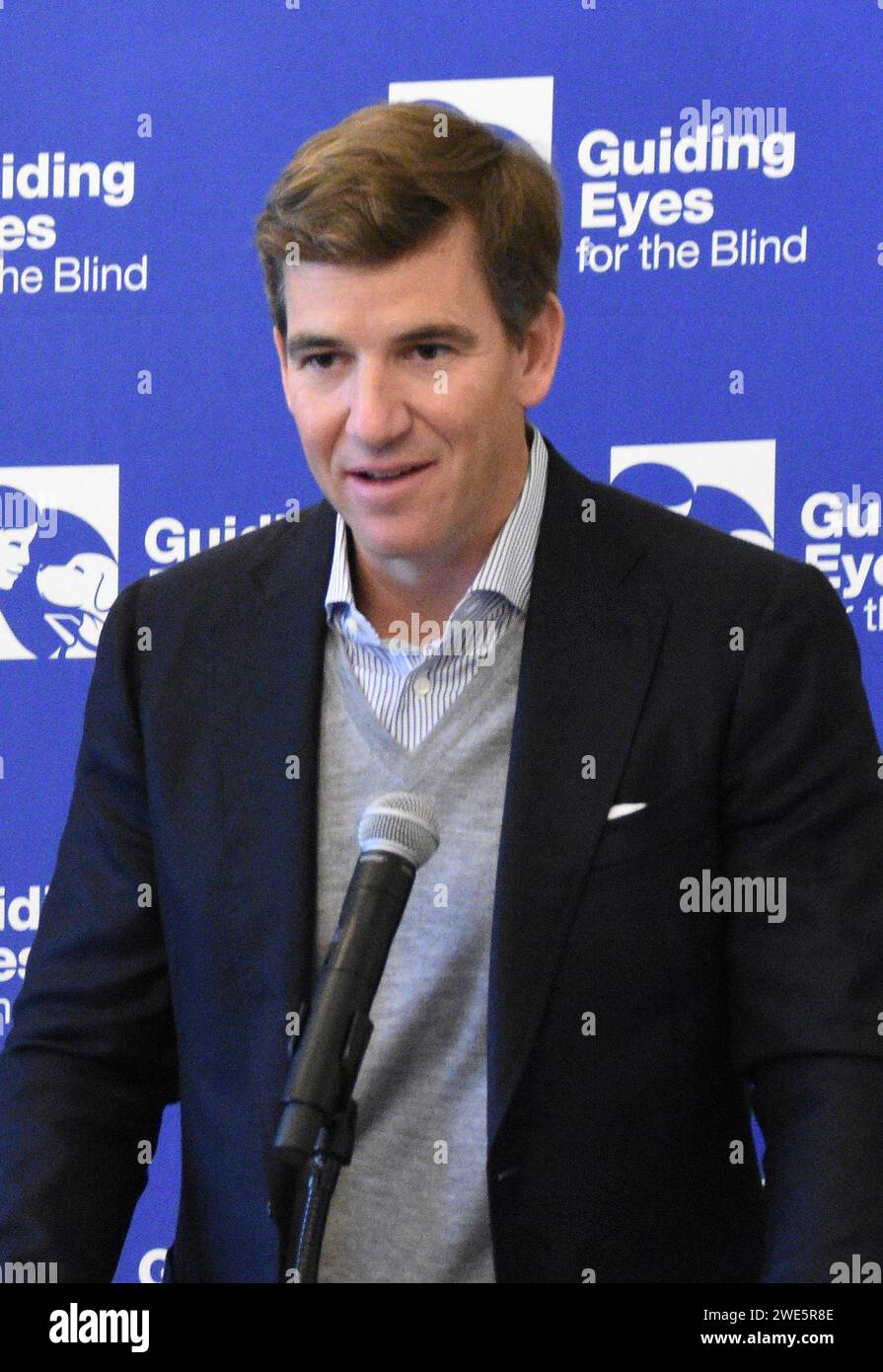 New York, NY, USA. 23rd Jan, 2024. Eli Manning and Guiding Eyes for the ...