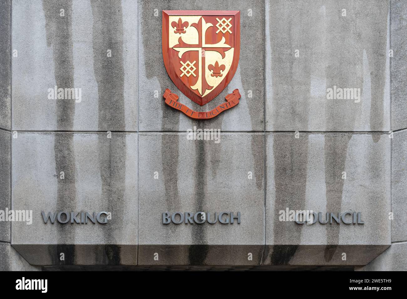 Woking Borough Council offices in Surrey, England, UK, photographed ...