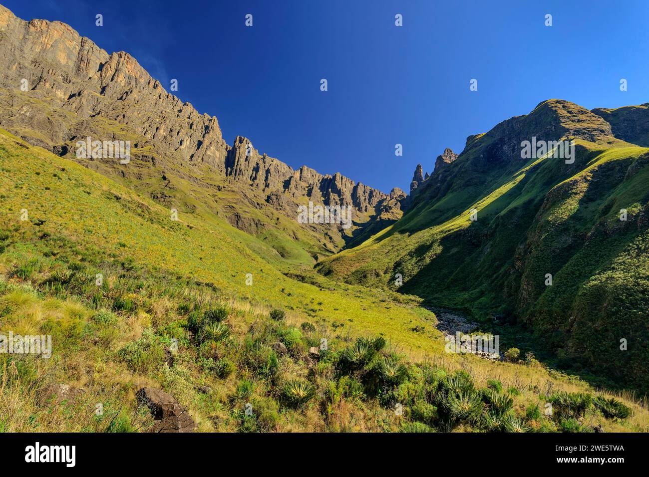 Tseketseke Valley with Cleft Peak, Column and The Pyramid, Didima ...